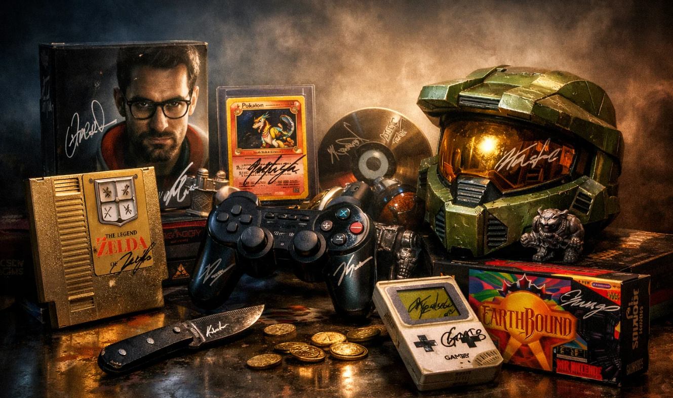 14 signed gaming items that became priceless overnight