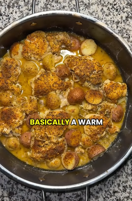 One pan chicken & potatoes 🍗🥔🔥 absolute game changer 🤤 simple, hearty ...