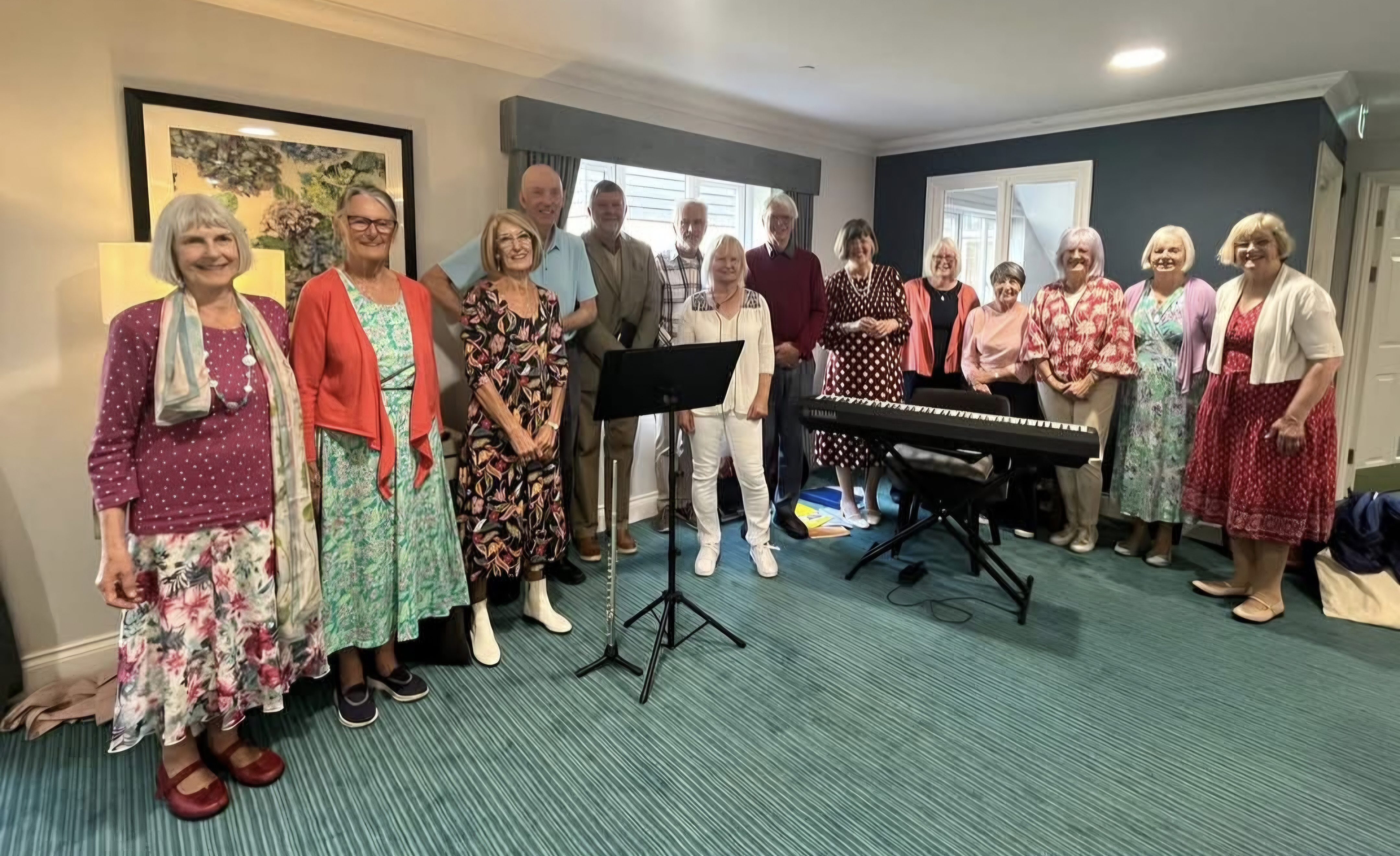 Residents at Uckfield care home lend their ears to live music performance