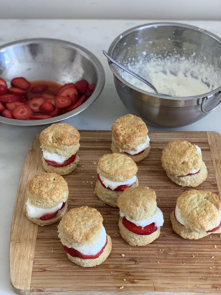Strawberry shortcake biscuits