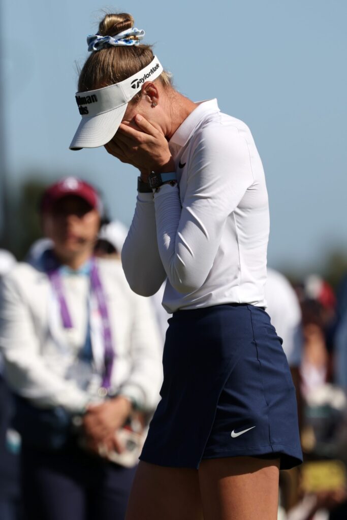 Nelly Korda gets emotional and sheds tears after making history at ...