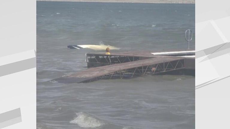 Stormy winds flip boat at Beulah Bay Campground, prompting safety reminder