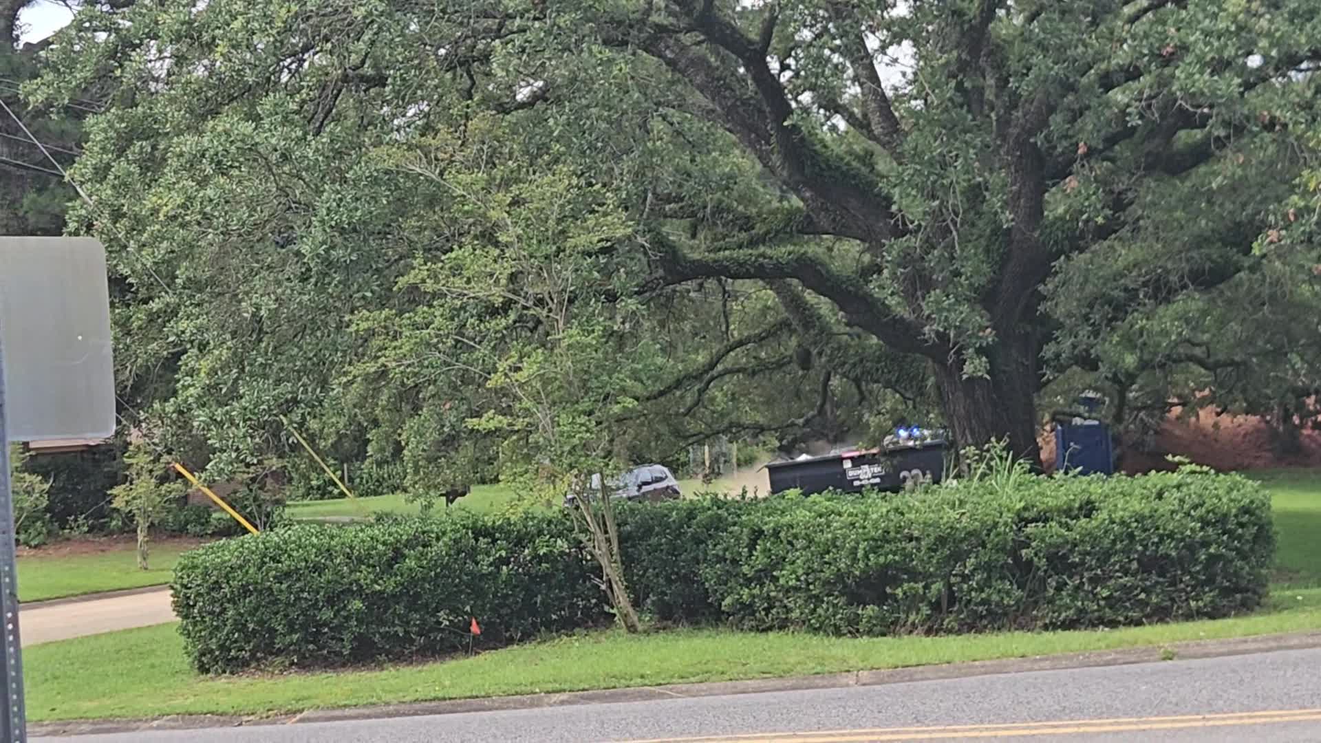 Police chase ends on White Spunner Construction Road in Mobile
