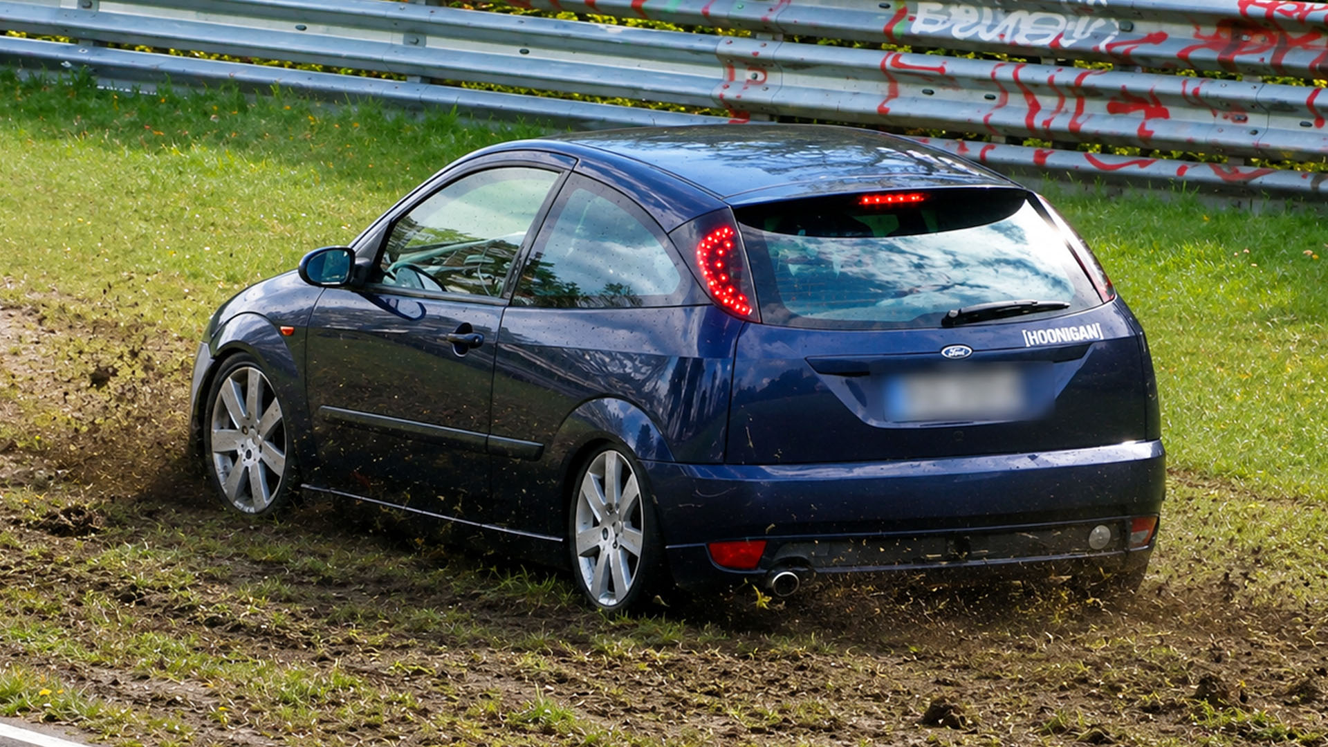 One wrong move sends cars sliding across Nürburgring grass