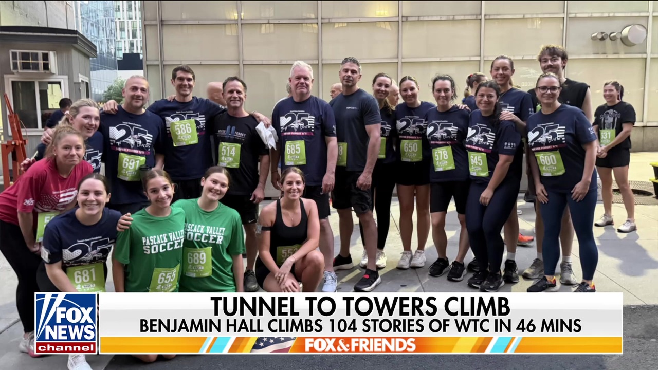 Benjamin Hall, Fox team complete Tunnel to Towers climb honoring 9/11 ...
