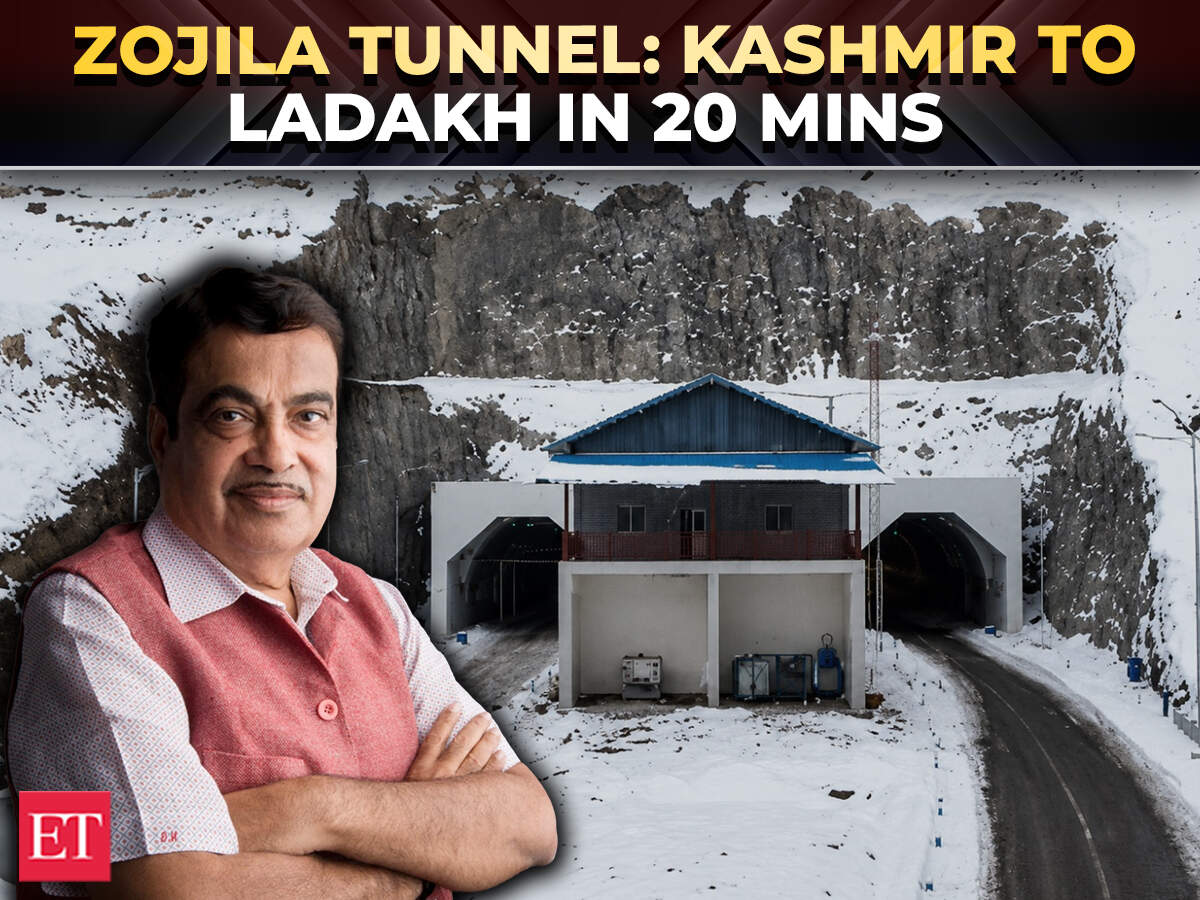 Kashmir-Ladakh all-weather link Zojila Tunnel nears reality; Gadkari to ...