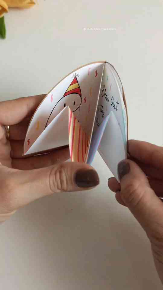 Creative handmade mini book cards for birthdays