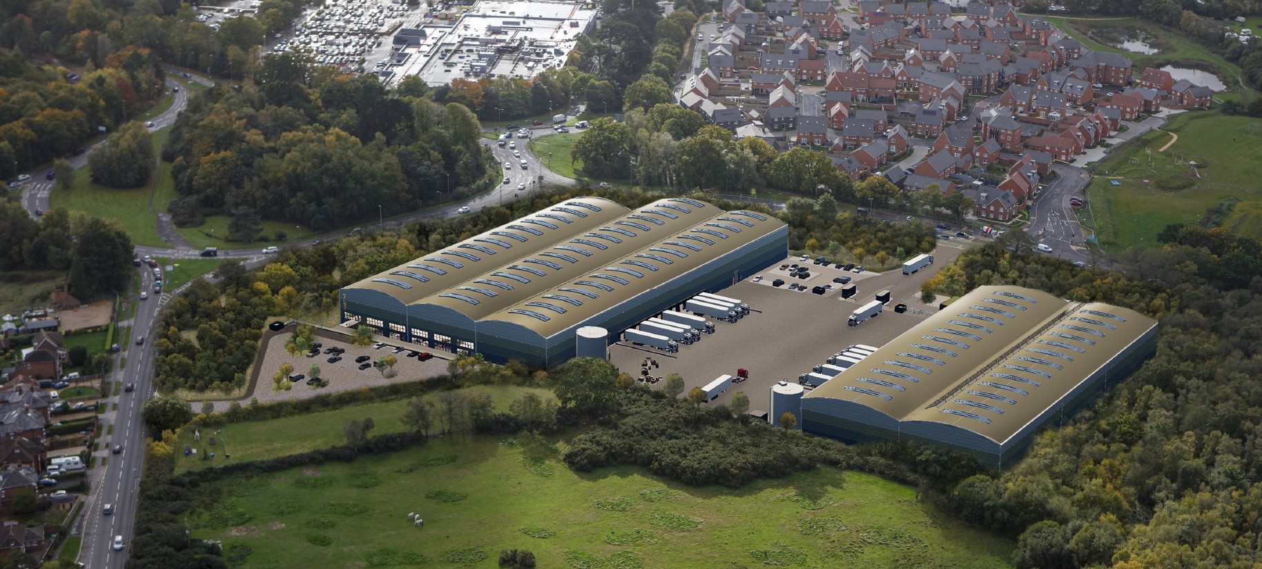 Windhover roundabout: Bursledon industrial estate plan near M27 by ...