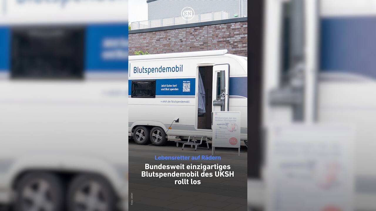 Blutspende auf Rädern: UKSH bringt Blutspendemobil an den Start