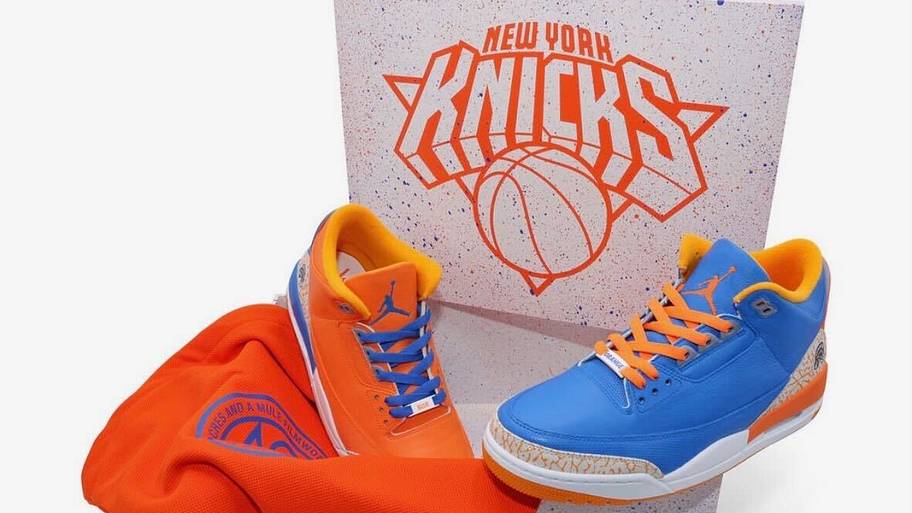 Spike Lee debuts Air Jordan 3 in Knicks colors for NBA Finals Game 3