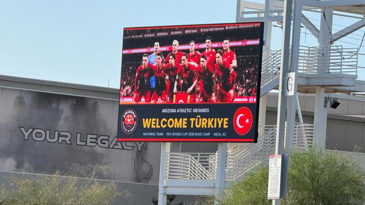 Team Turkey practicing in Mesa before 2026 World Cup