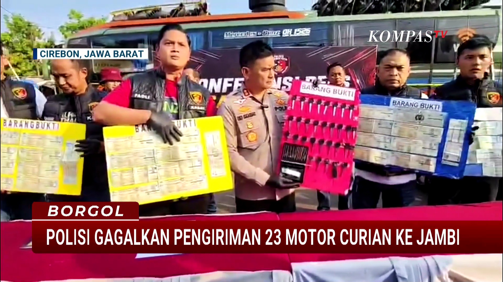 Polisi gagalkan pengiriman 23 motor curian ke Jambi, disembunyikan ...