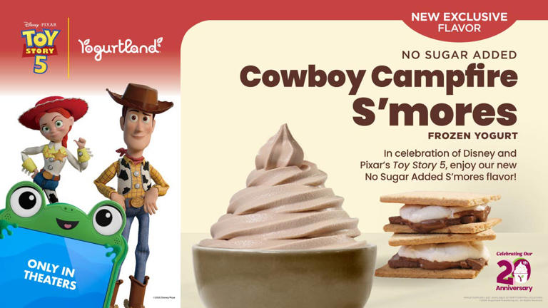 Disney’s ‘Toy Story 5’ partners with Yogurtland for new frozen yogurt ...