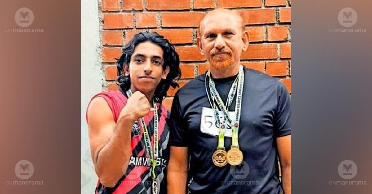 62-year-old Kannur man coached by school-going son is national champion ...