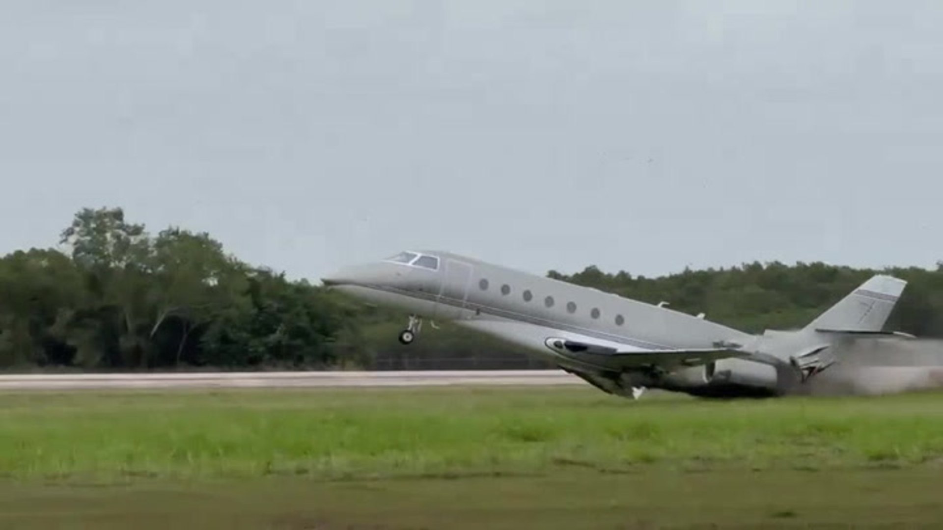 Private jet crashes on runway during emergency landing at Dominican ...