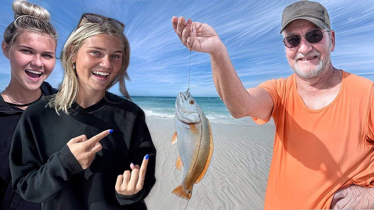 Twins take grandpa fishing