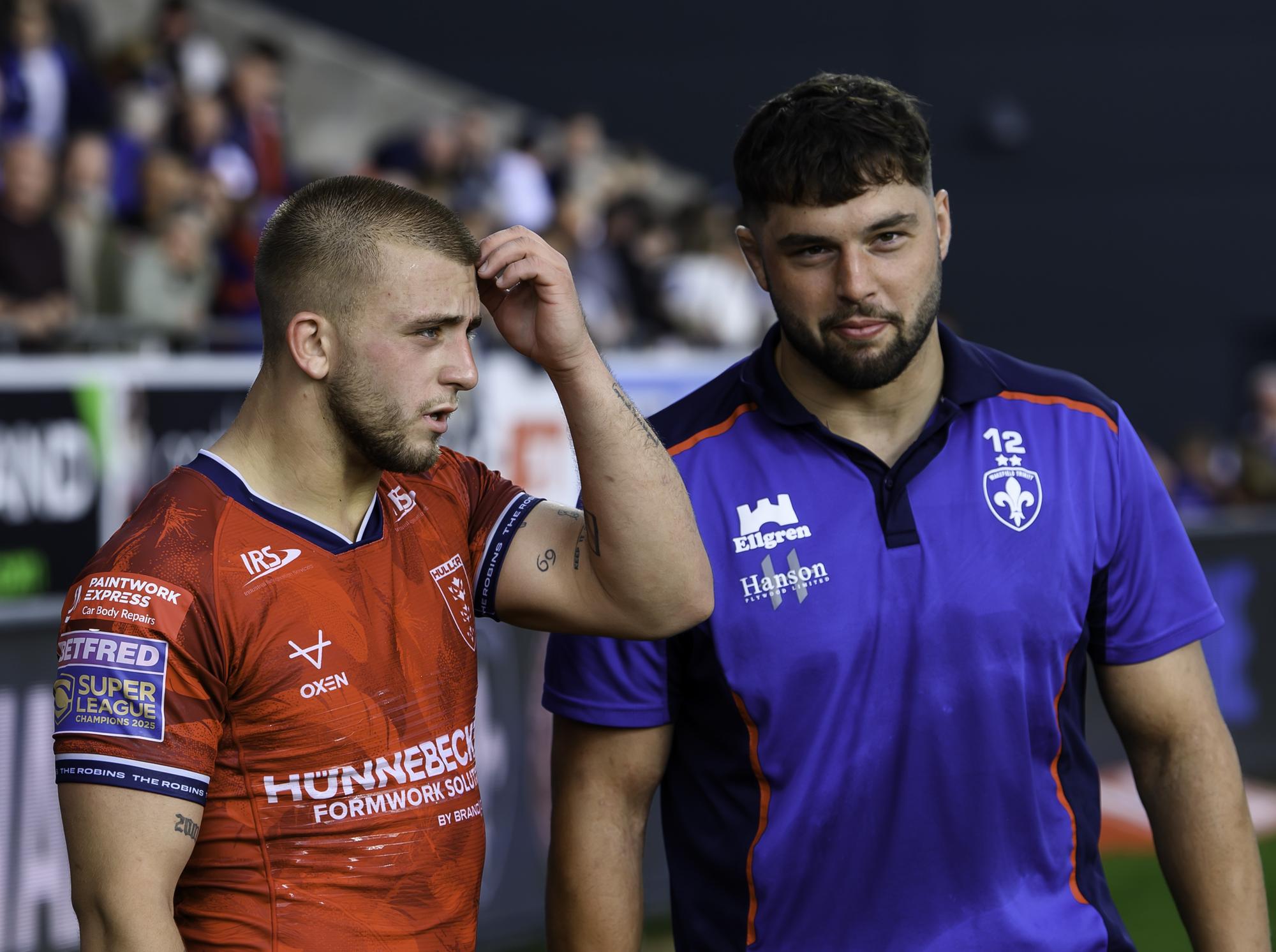 Hull KR prop Jesse Sue and Wakefield Trinity's Matty Storton discover ...