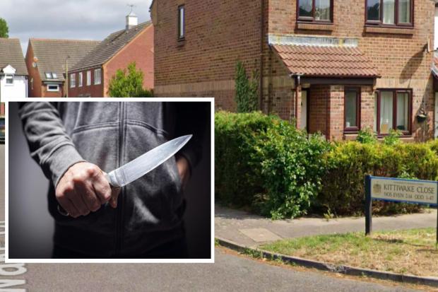 Person 'hides in bush' from man 'possessing large kitchen knife'
