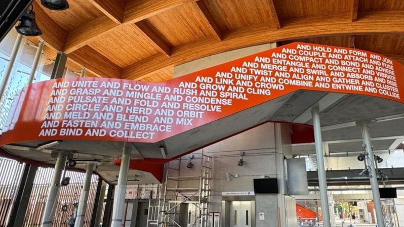 Turner Prize nominee's artwork unveiled at station