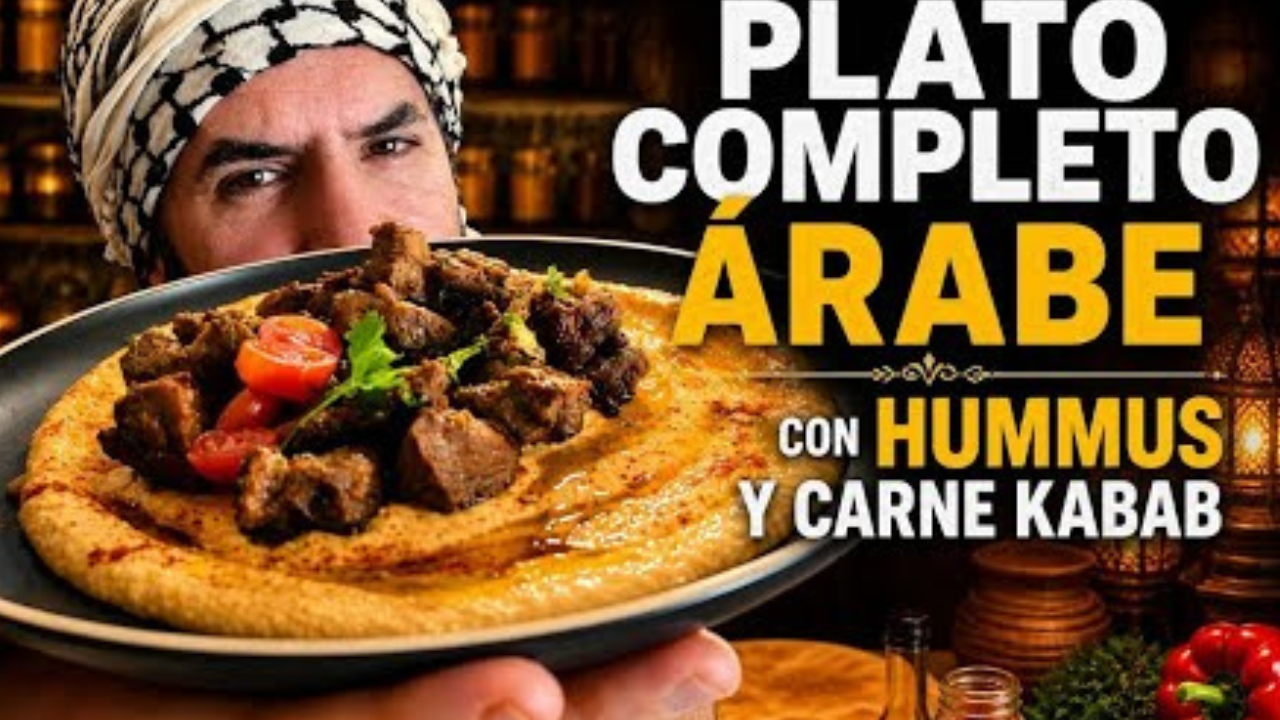 Hummus transformado en plato completo