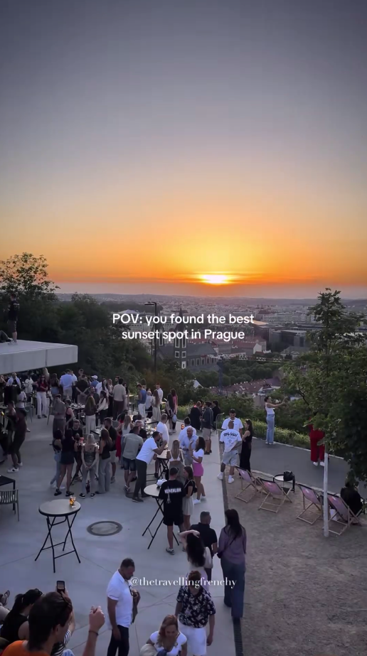 Best sunset spot in Prague with stunning city views