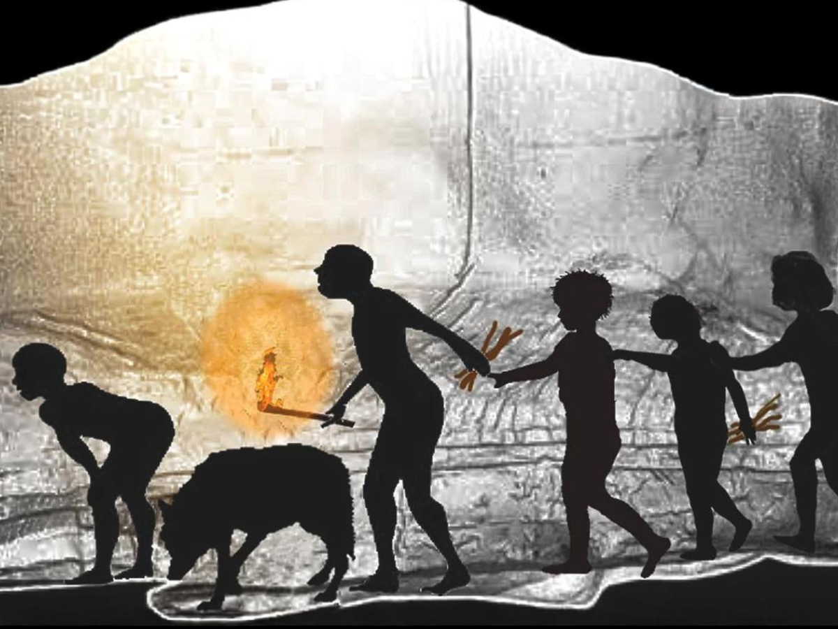 14,400 years ago, five people and a canid entered an Italian cave using ...