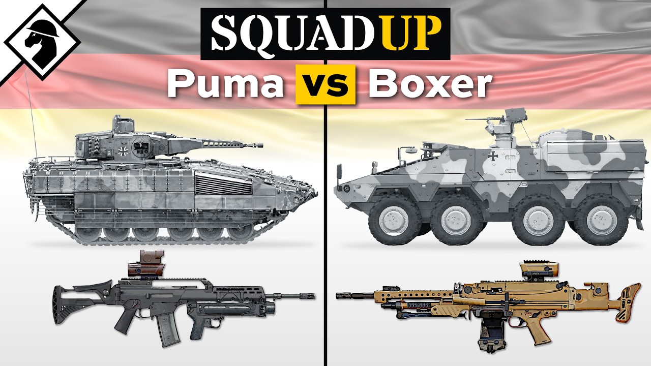 Puma vs. Boxer squads in the German Army