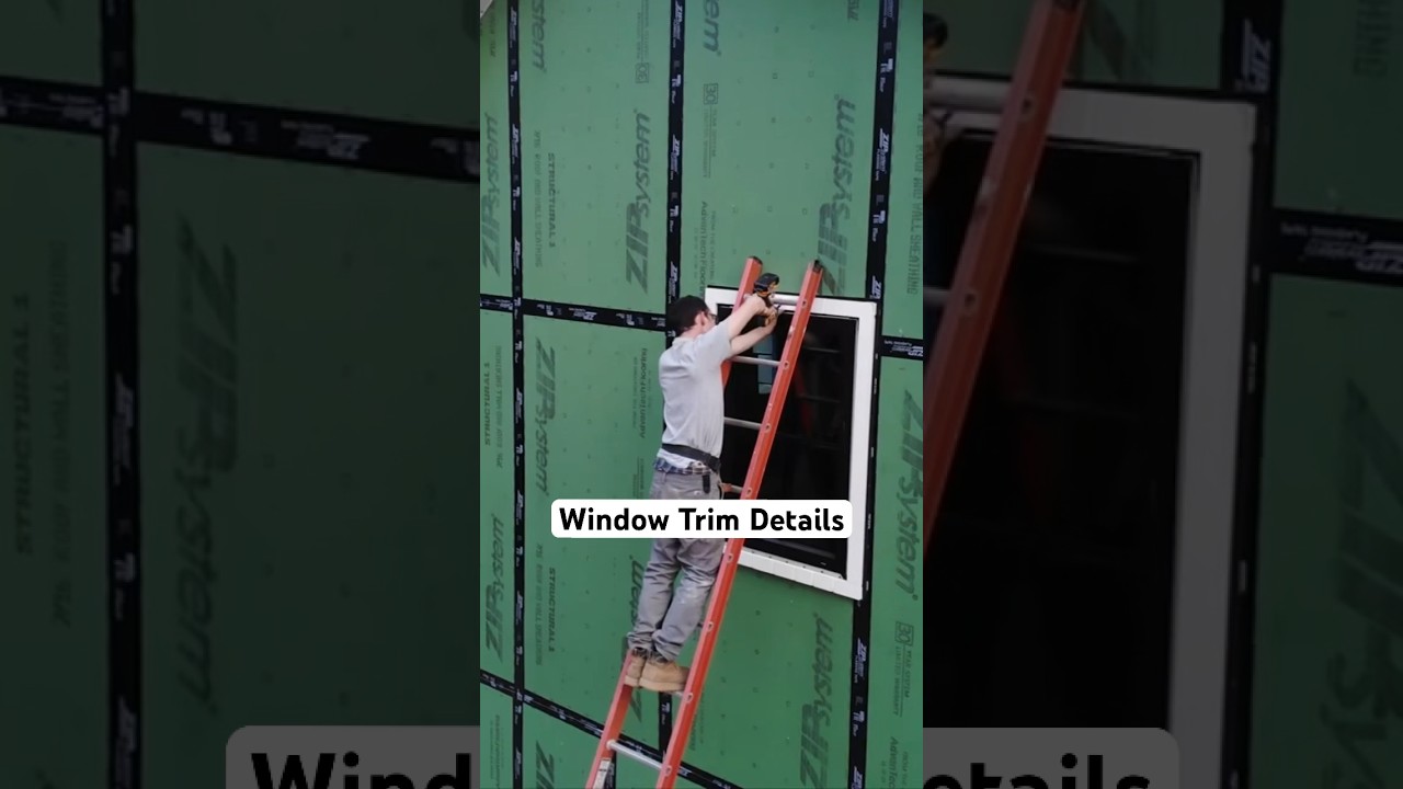 Install professional quality window trim with clean detailing