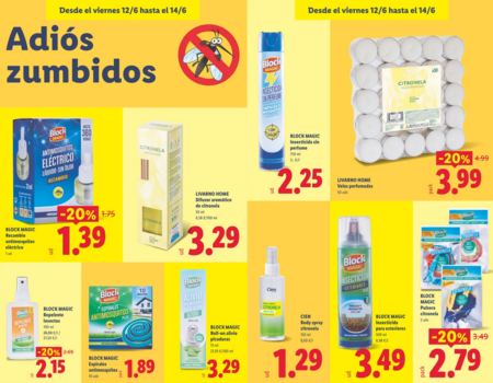 Lidl lanzará este viernes 12 de junio varios tipos de repelentes de ...