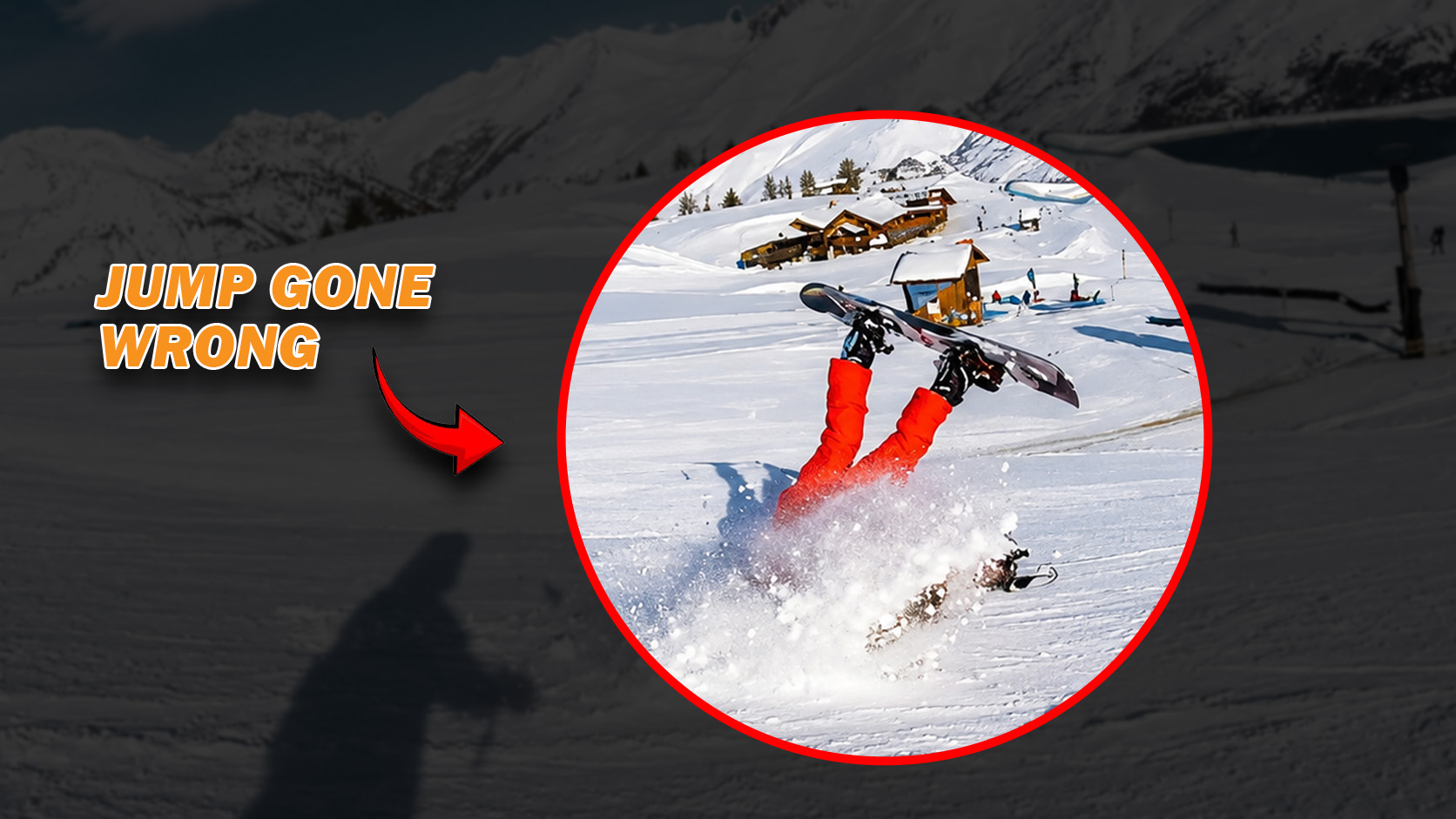 When snowboard tricks go wrong