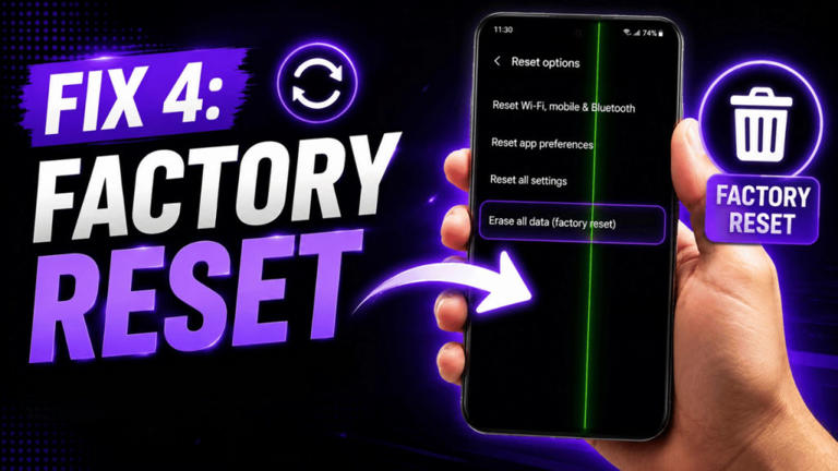 How to fix the green line issue on your Android device