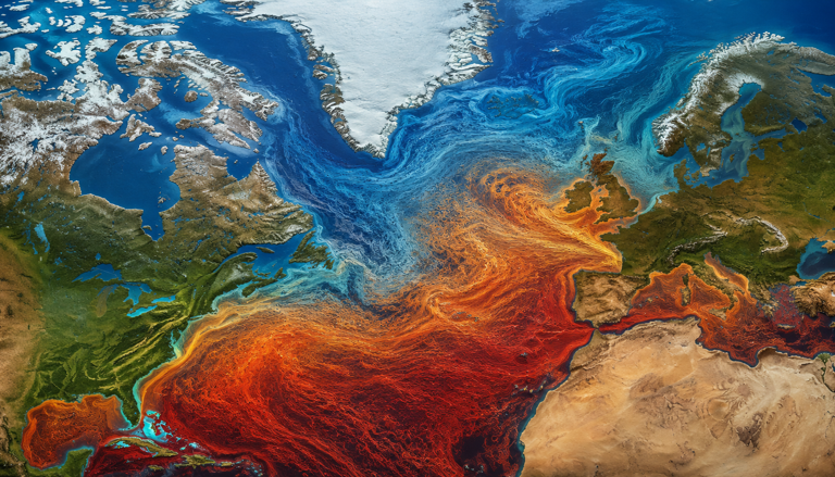 Une anomalie thermique de l’Atlantique nord liée au déclin d’un courant ...