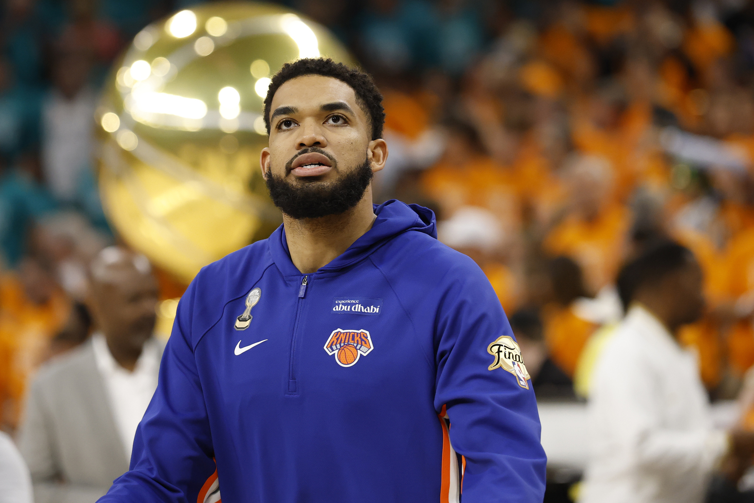 Karl-Anthony Towns shares challenge to Knicks fans for Game 3 of NBA ...