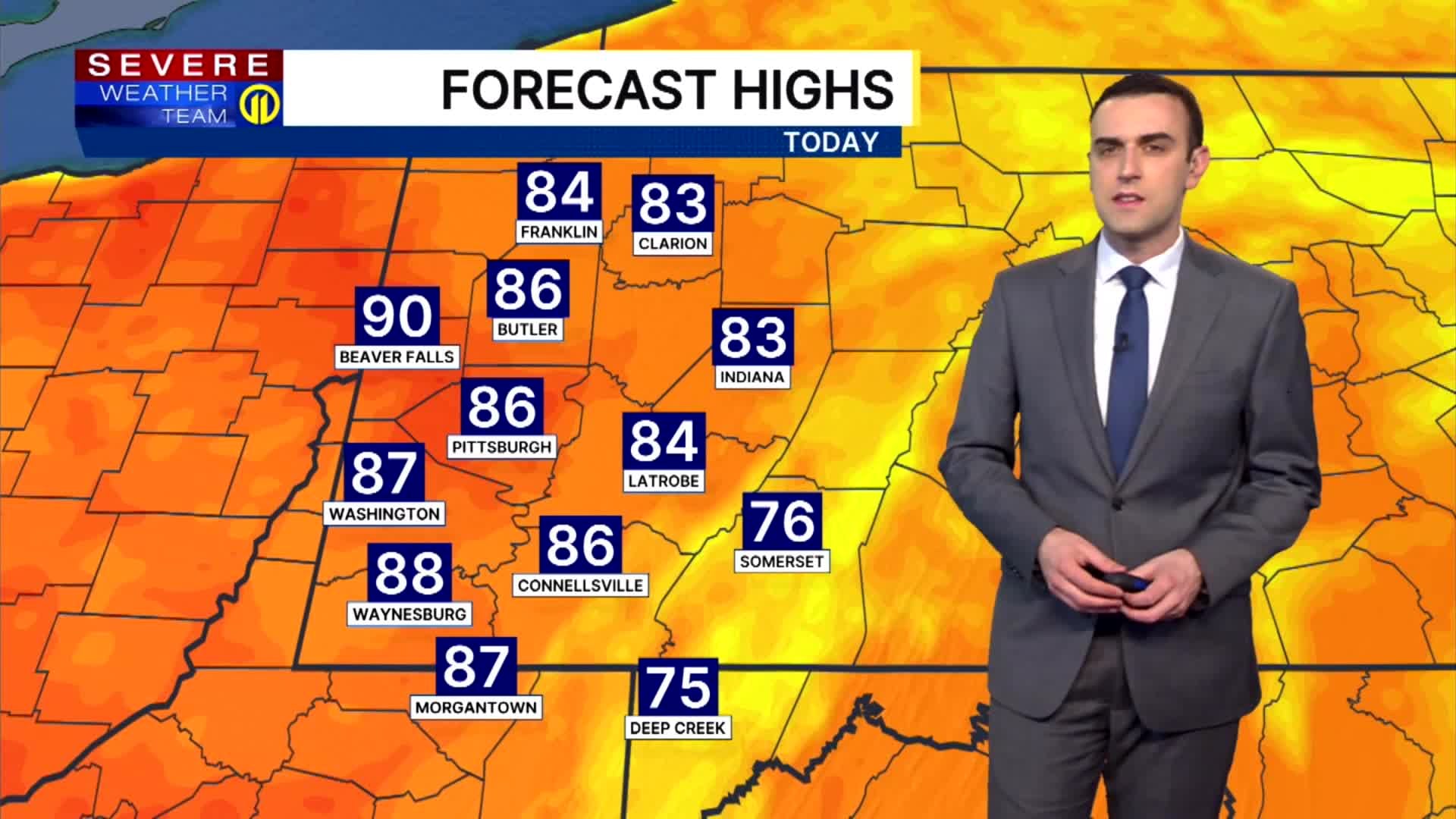 Plenty of sunshine Monday with low humidity