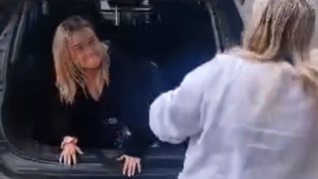 Bride-to-be is shocked when friend surprisingly arrives after 18 months ...