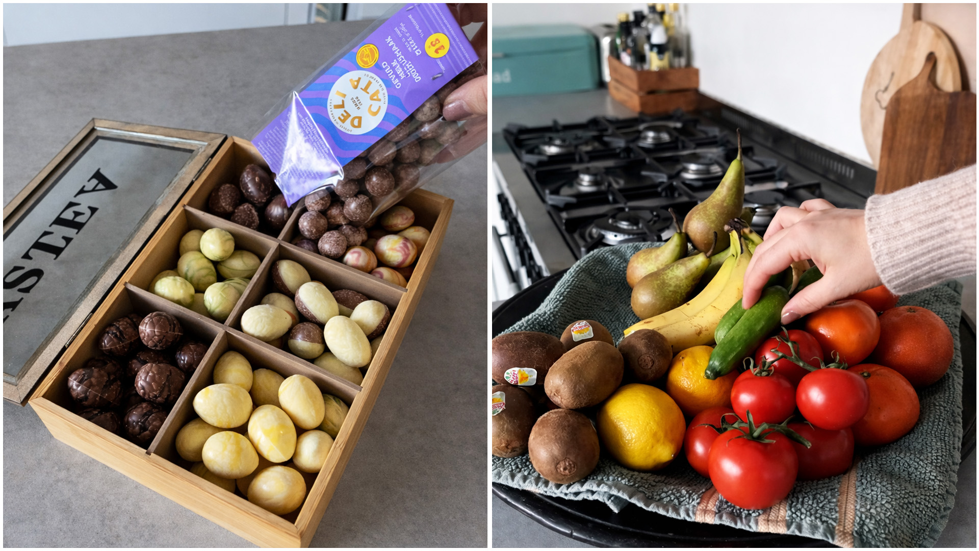 Fresh produce and sweet treats restock