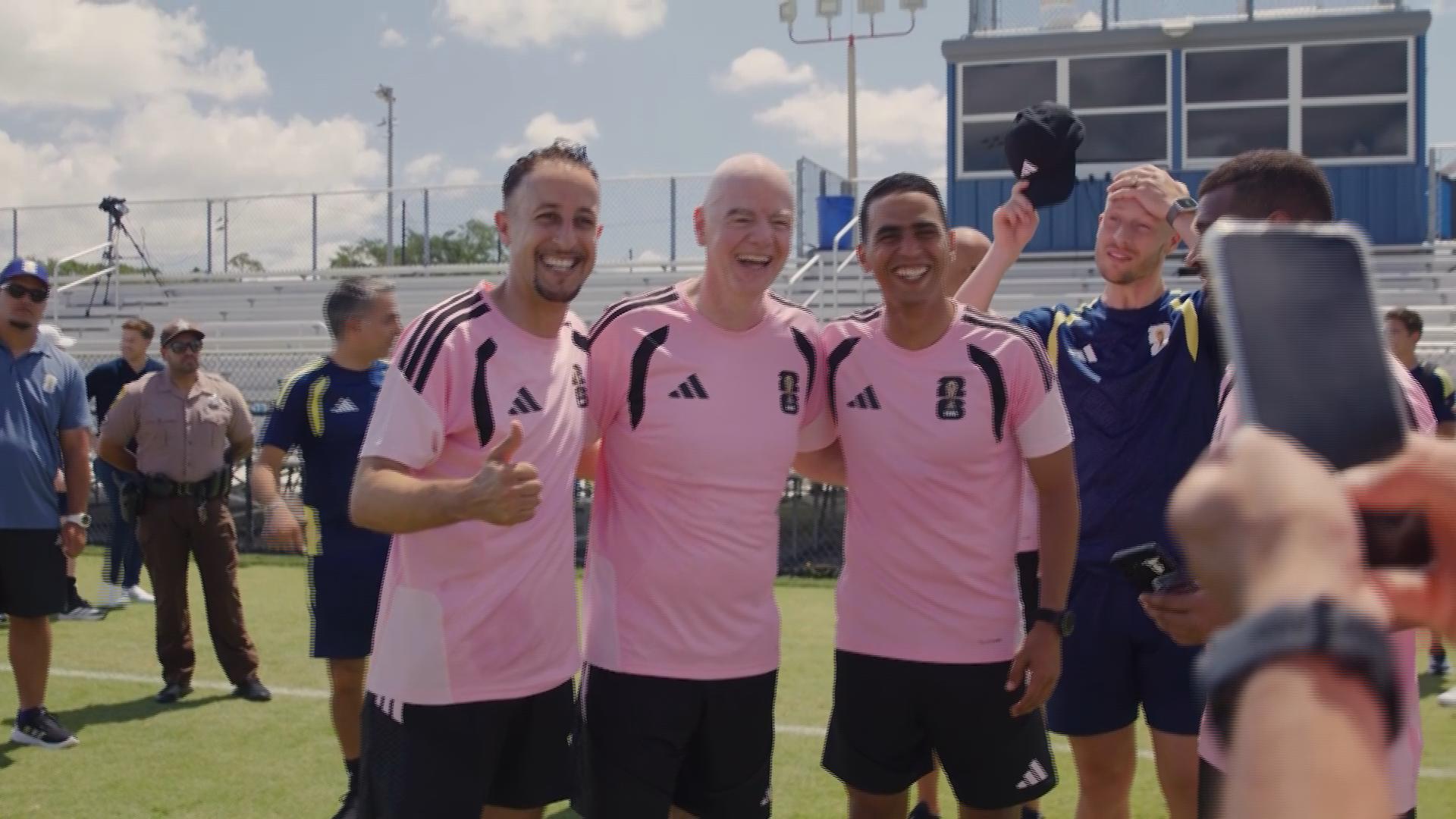 Infantino greets the 170 referees and officials overseeing 2026 World Cup