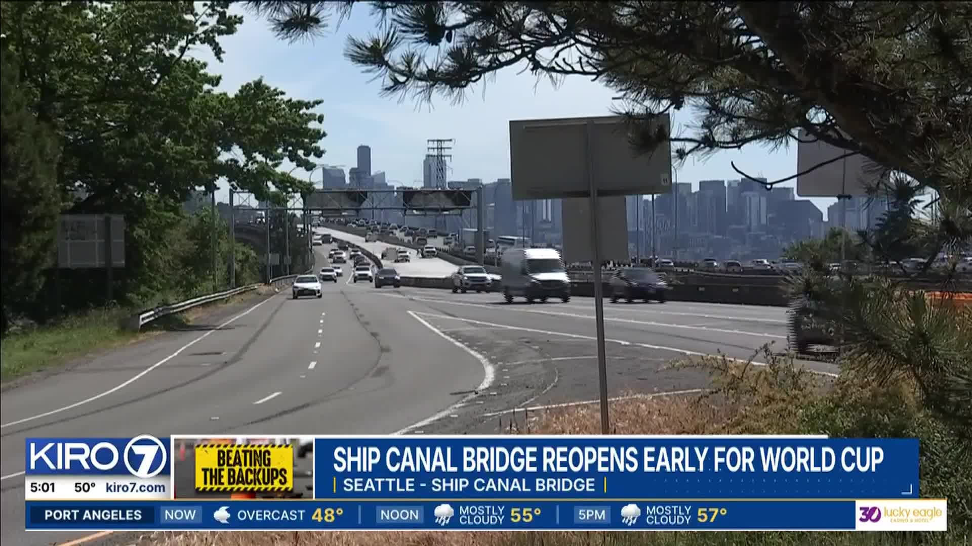 Northbound I-5 reopens in Seattle after WSDOT finishes work early
