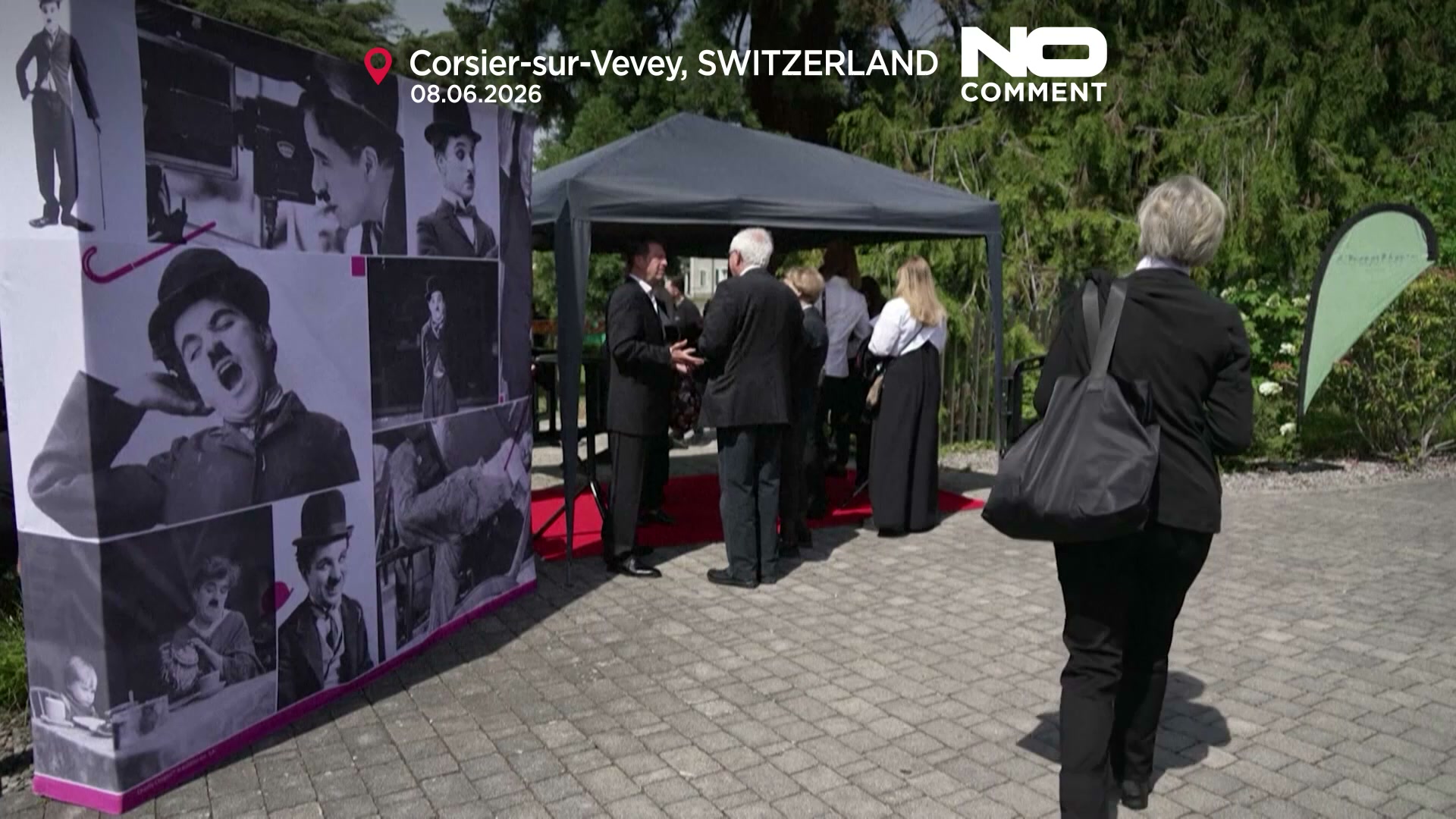Hundreds dressed as Charlie Chaplin attempt world record in Switzerland