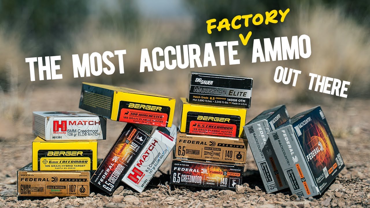 What the most accurate factory rifle ammo has in common