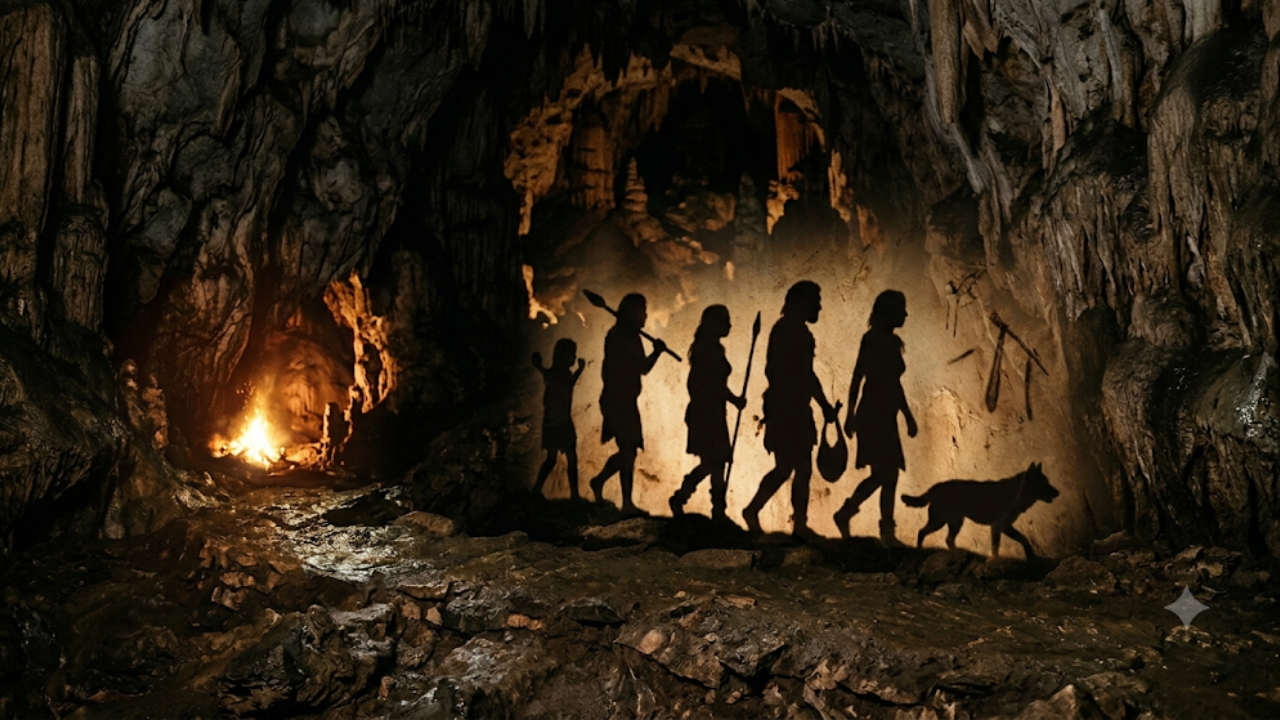 Five people walked into a pitch-black cave 14,000 years ago with a dog ...