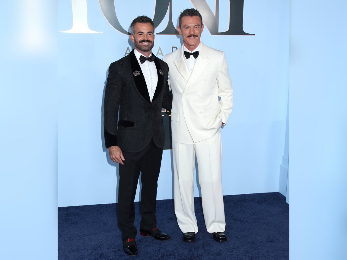 Luke Evans and Fran Tomas turn the Tony Awards into date night