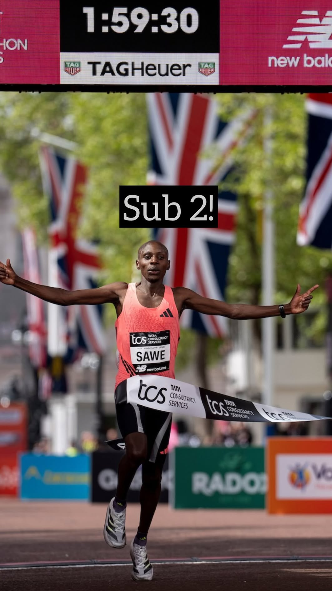 Secrets from a half marathon run at maximum speed