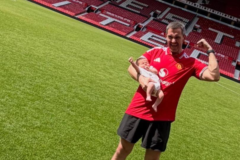 Emmerdale star takes two-month-old son to Old Trafford and shares ...