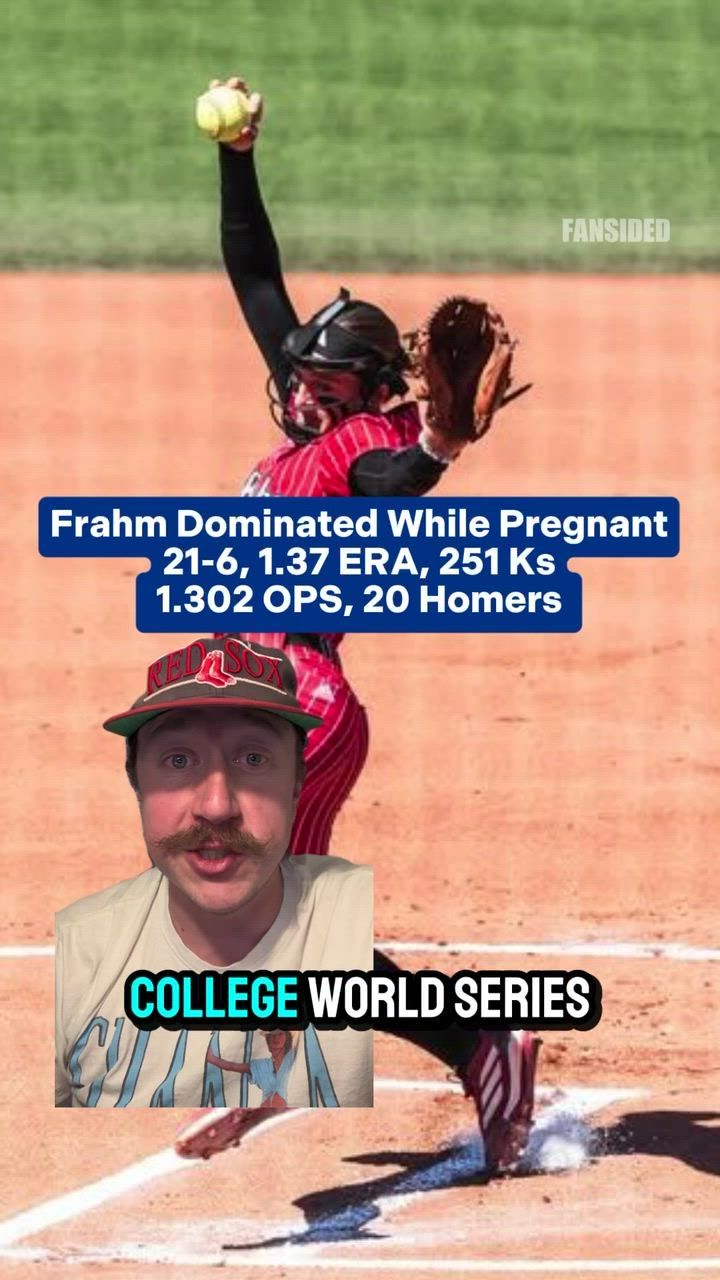 She hit a WCWS home run while PREGNANT?