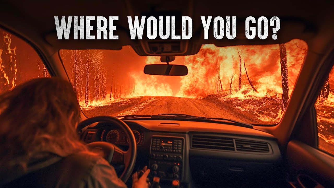 Master the primary survival strategies to endure a violent wildfire