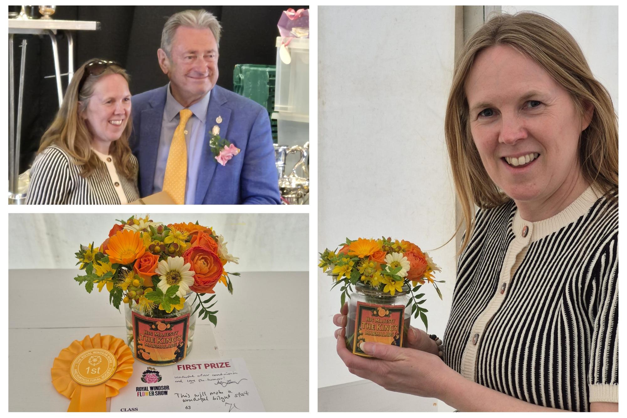 Biggleswade woman's Paddington themed posy delivered to King Charles
