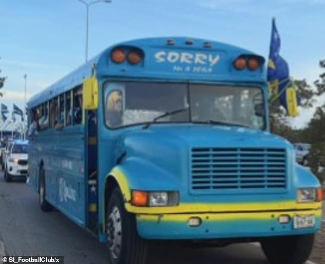 Smallest country in World Cup history makes arrival in school bus