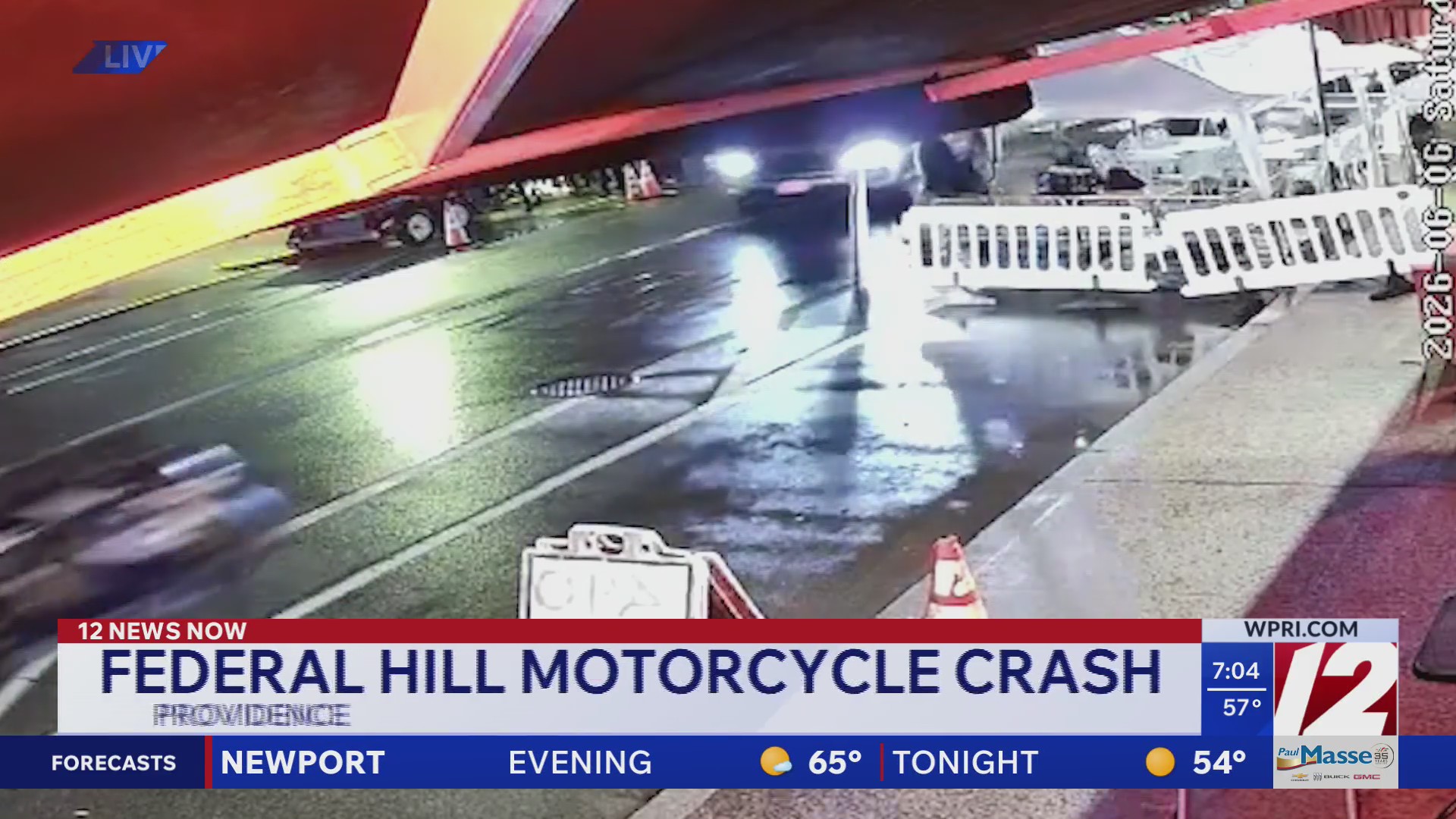 Police investigating motorcycle crash on Federal Hill