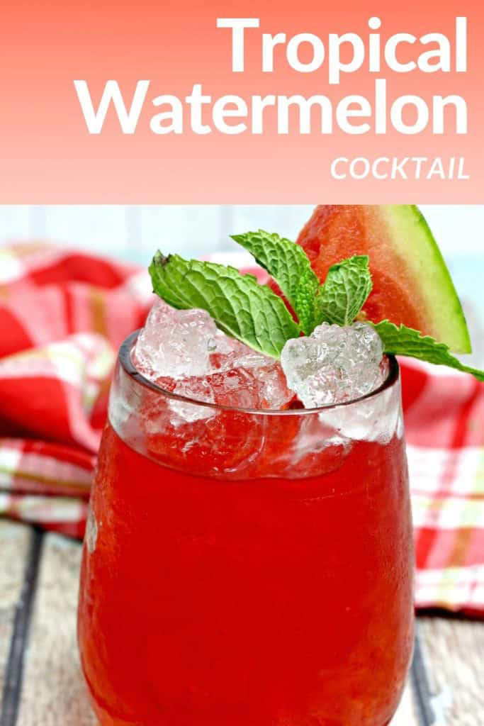 Hawaiian hammer a watermelon cocktail with a twist